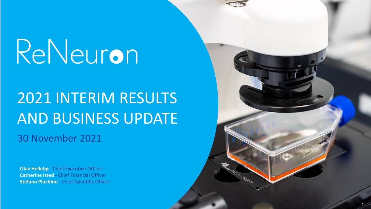 ReNeuron Group plc 2021 Q2 - Results - Earnings Call Presentation ...