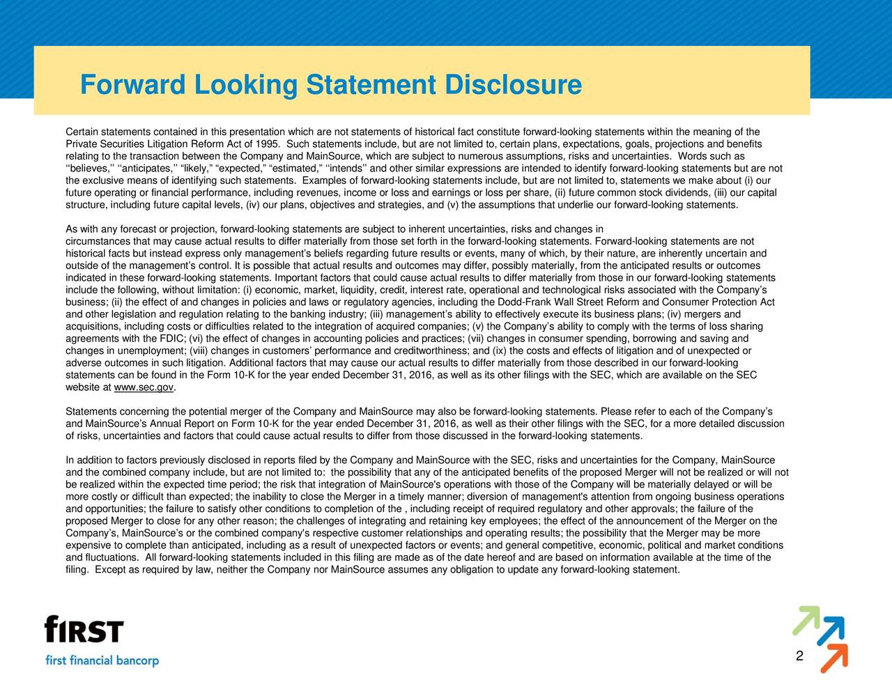 First Financial (FFBC) Presents At Keefe, Bruyette & Woods Winter ...