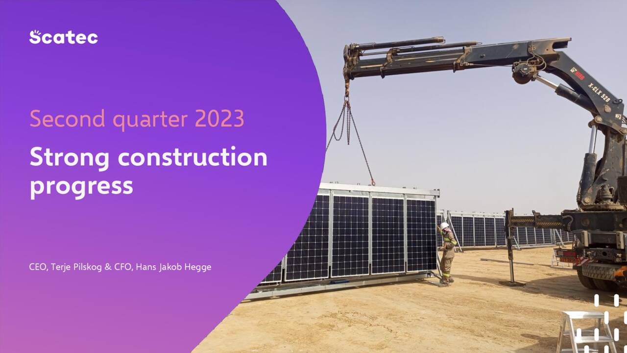 Scatec ASA 2023 Q2 - Results - Earnings Call Presentation (OTCMKTS ...