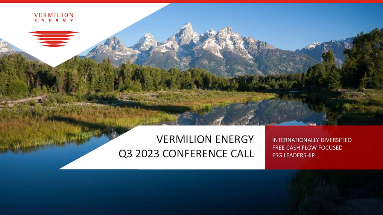 Vermilion Energy Inc. 2023 Q3 - Results - Earnings Call Presentation ...