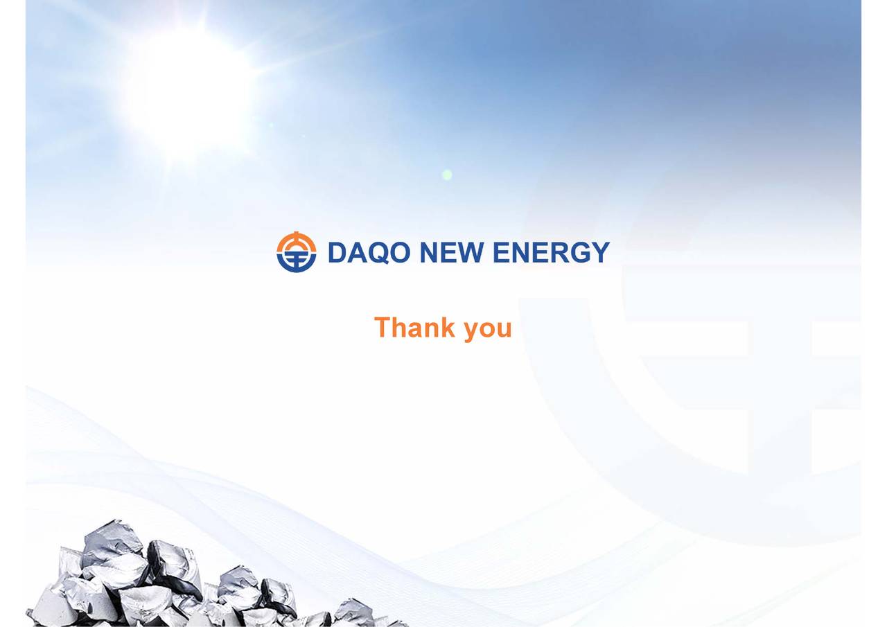 DAQO New Energy Corp. 2018 Q3 - Results - Earnings Call Slides (NYSE:DQ ...