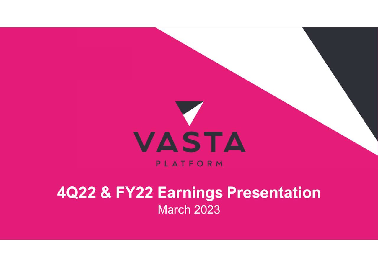 Vasta Platform Limited 2022 Q4 - Results - Earnings Call Presentation ...