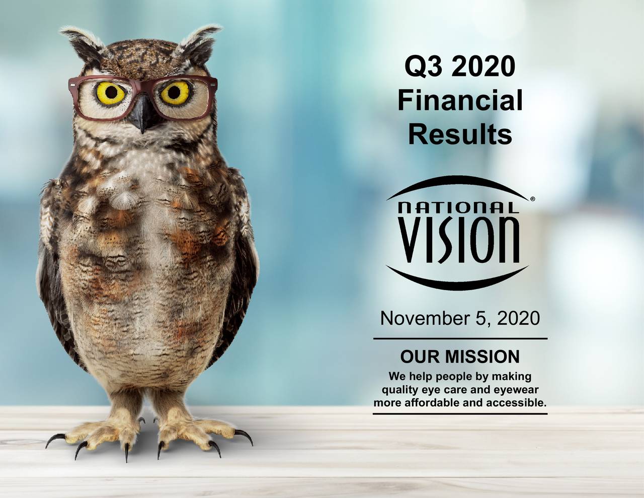 National Vision Holdings, Inc. 2020 Q3 - Results - Earnings Call ...