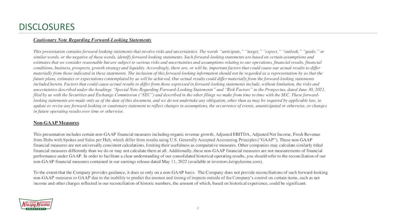 Krispy Kreme, Inc. 2022 Q1 - Results - Earnings Call Presentation ...