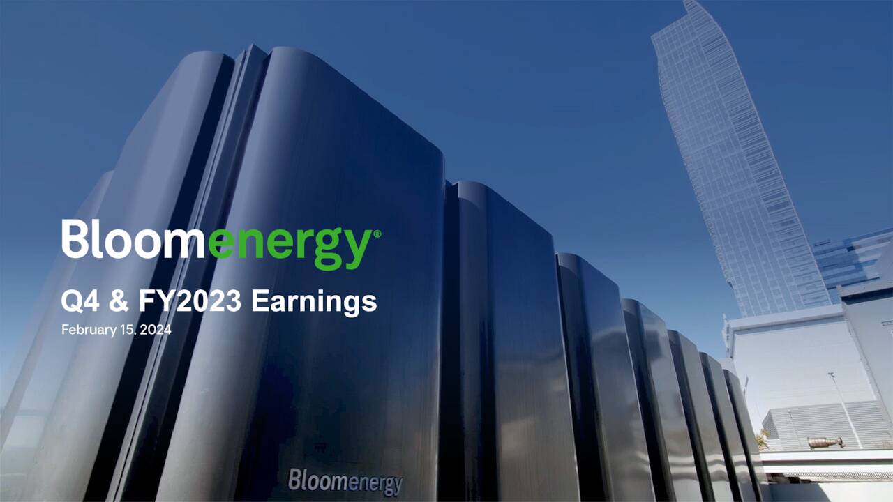 Bloom Energy Corporation 2023 Q4 - Results - Earnings Call Presentation (NYSE:BE) | Seeking Alpha