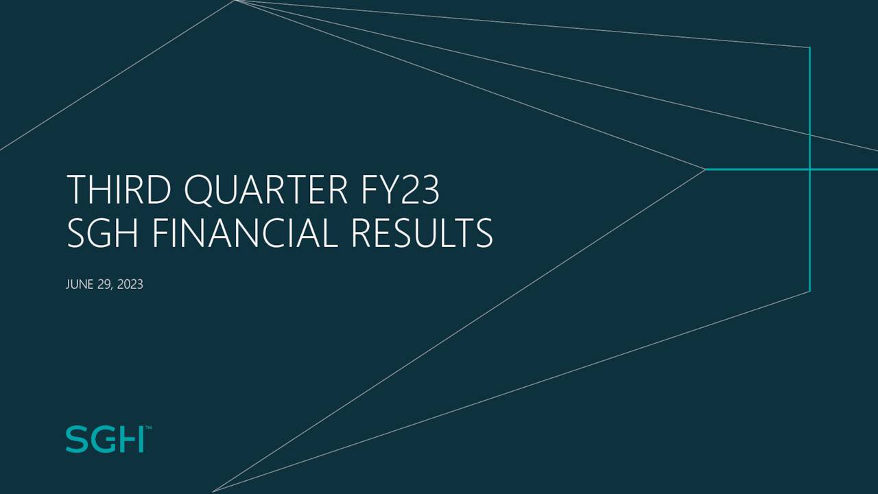 SMART Global Holdings, Inc. 2023 Q3 - Results - Earnings Call ...