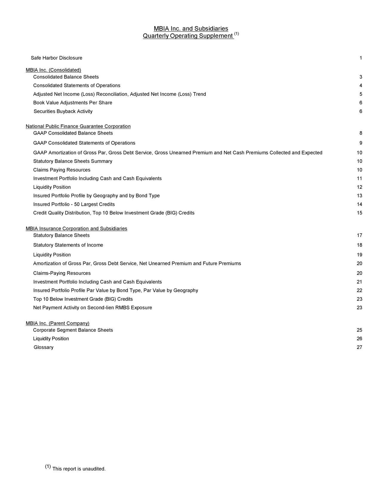 MBIA Inc. 2019 Q2 - Results - Earnings Call Slides (NYSE:MBI) | Seeking ...