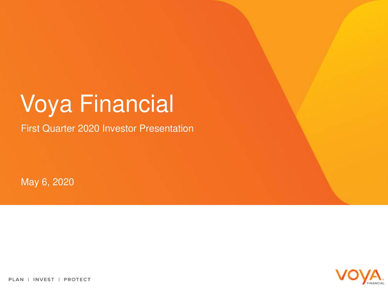 Voya Financial, Inc. 2020 Q1 - Results - Earnings Call Presentation ...