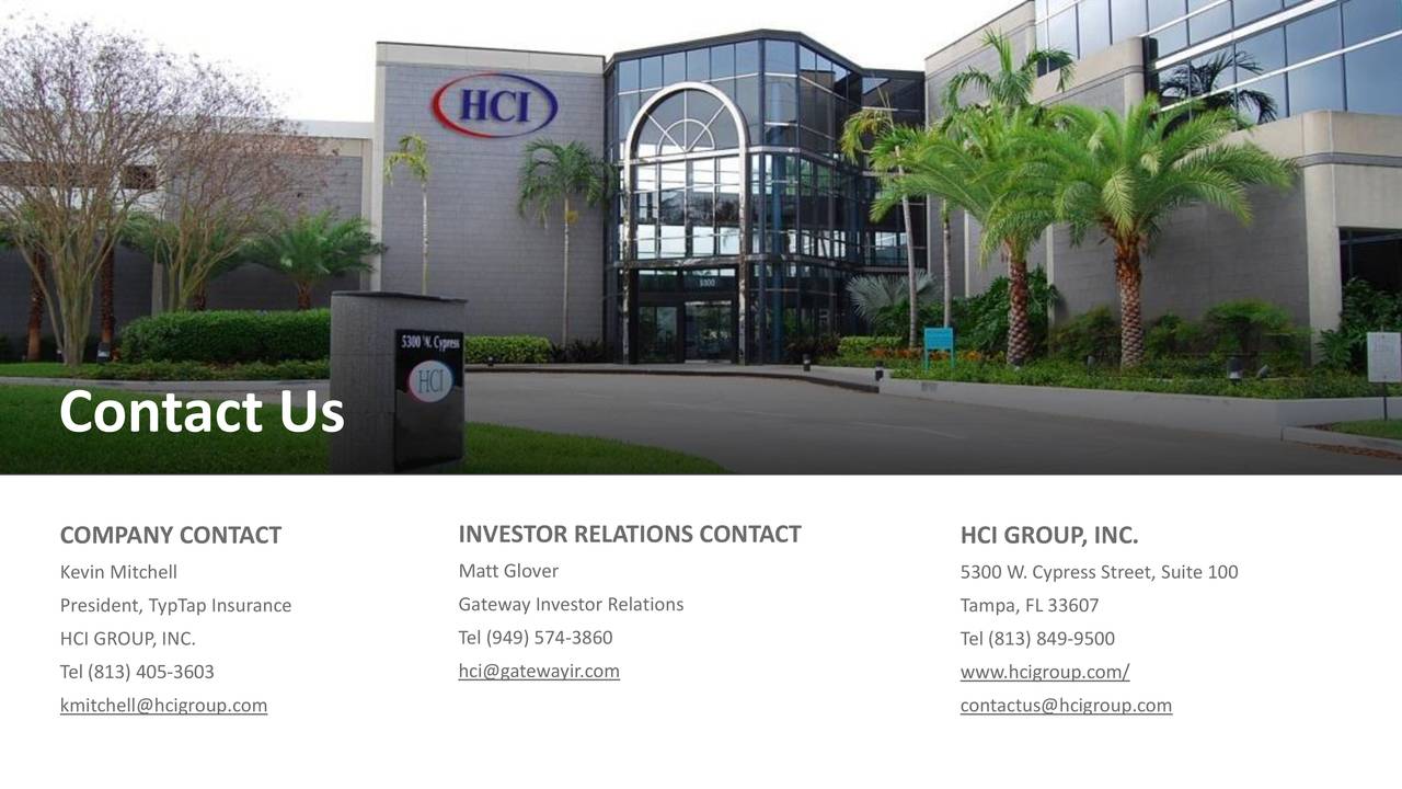 HCI Group (HCI) Investor Presentation - Slideshow (NYSE:HCI) | Seeking ...
