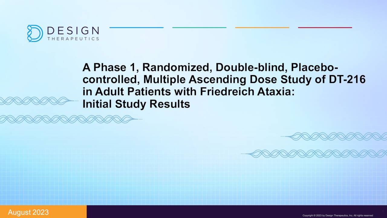 Design Therapeutics (DSGN) Investor Presentation - Slideshow (NASDAQ:DSGN) | Seeking Alpha