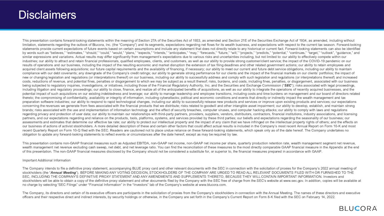 Blucora, Inc. 2022 Q4 - Results - Earnings Call Presentation (NASDAQ:AVTA-DEFUNCT-566) | Seeking ...