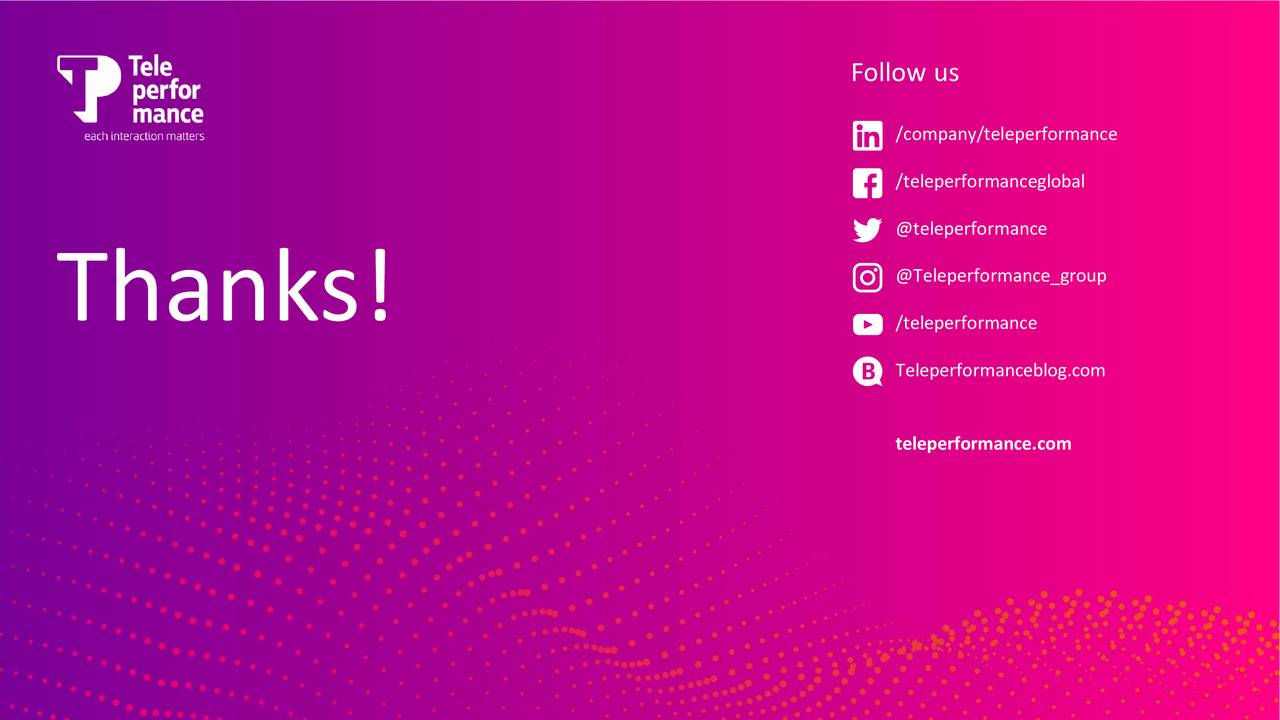 Teleperformance SE 2020 Q2 - Results - Earnings Call Presentation ...