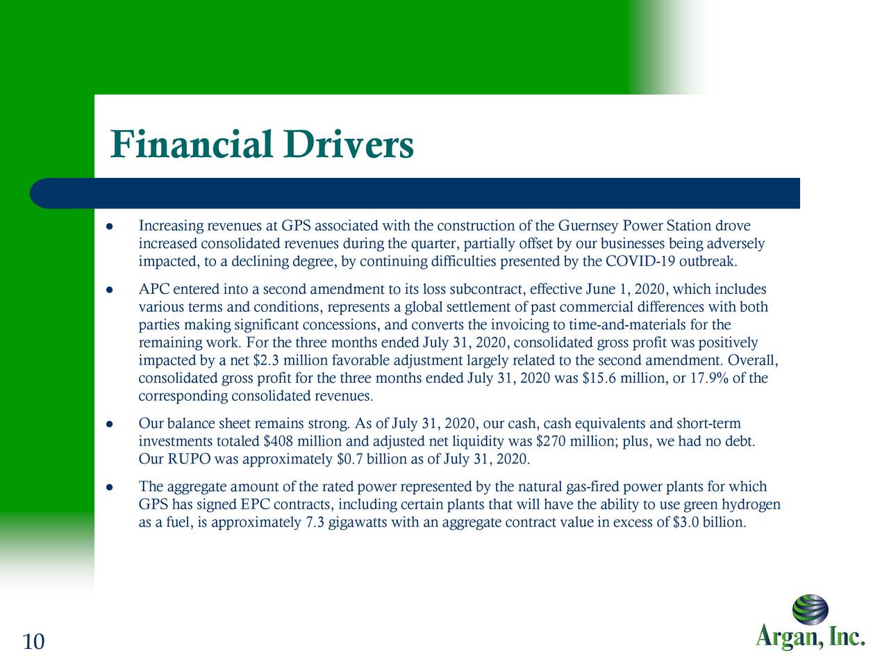 Argan (AGX) Investor Presentation - Slideshow (NYSE:AGX) | Seeking Alpha