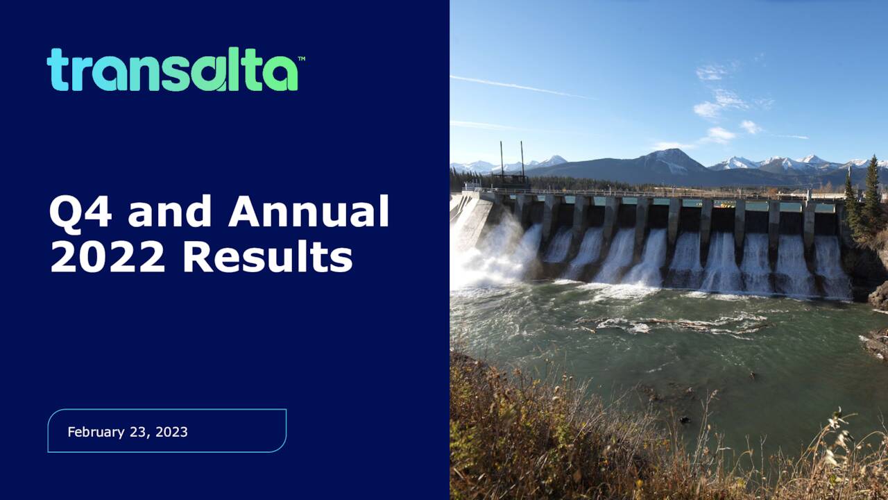 TransAlta Corporation 2022 Q4 - Results - Earnings Call Presentation ...