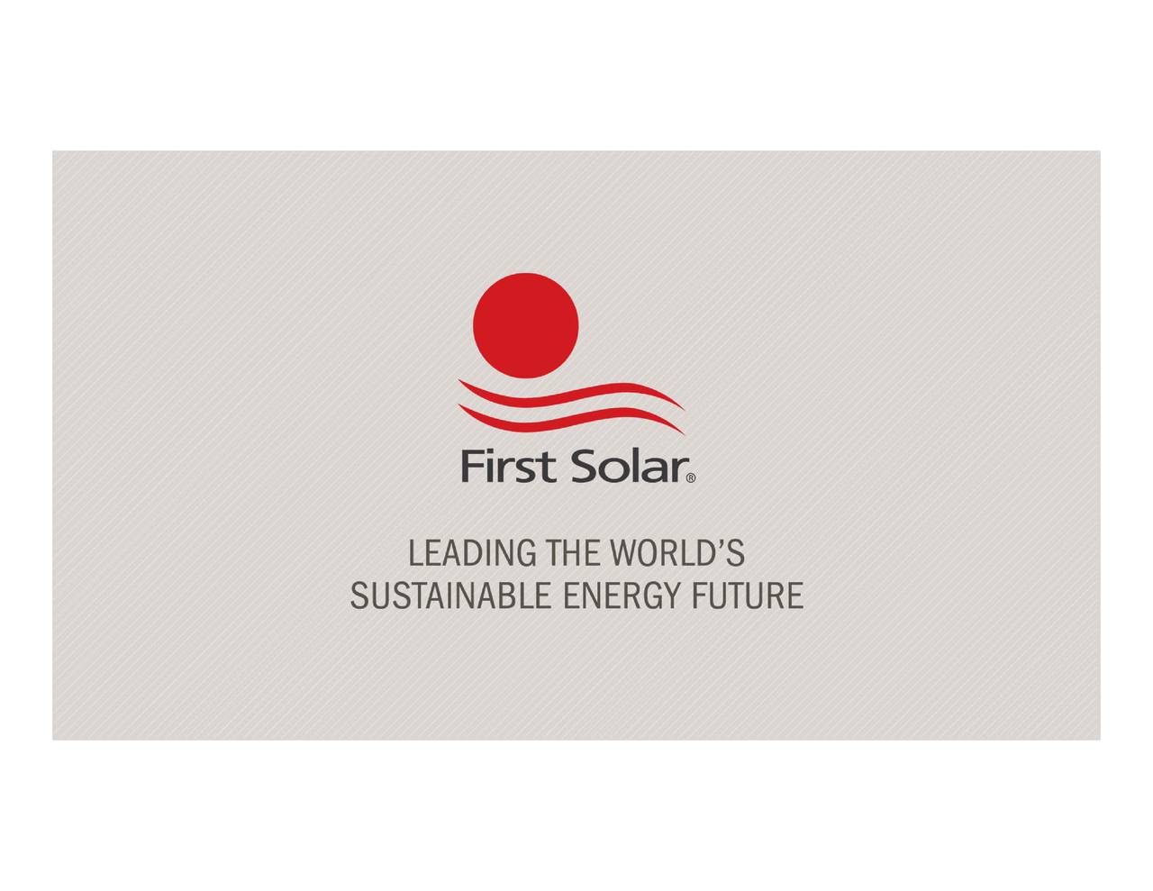 First Solar, Inc. 2018 Q4 - Results - Earnings Call Slides (NASDAQ:FSLR ...