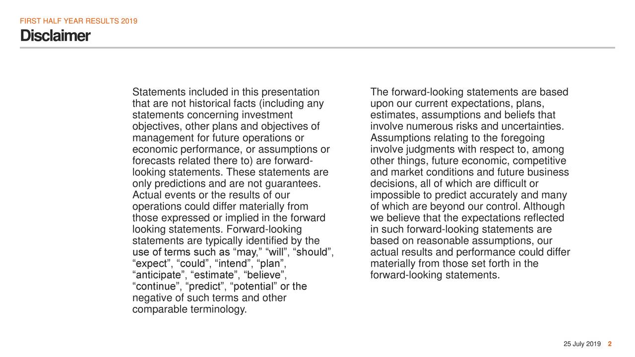 Arcadis NV 2019 Q2 - Results - Earnings Call Slides (OTCMKTS:ARCVF) | Seeking Alpha