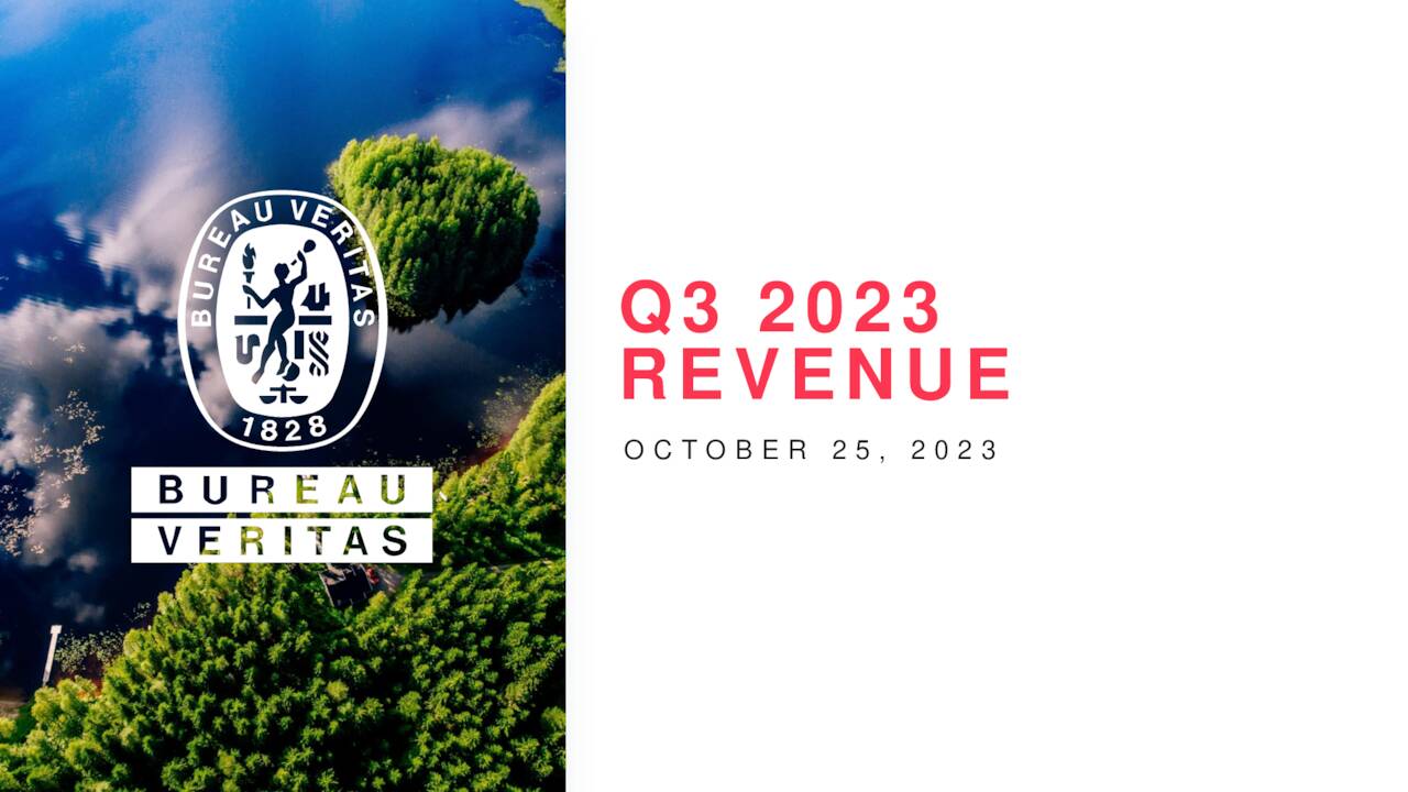 Bureau Veritas SA 2023 Q3 - Results - Earnings Call Presentation (OTCMKTS:BVRDF) | Seeking Alpha