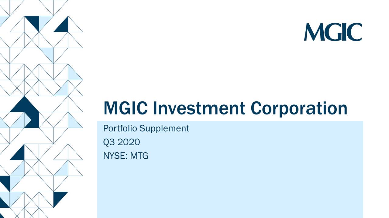 MGIC Investment Corporation 2020 Q3 - Results - Earnings Call ...