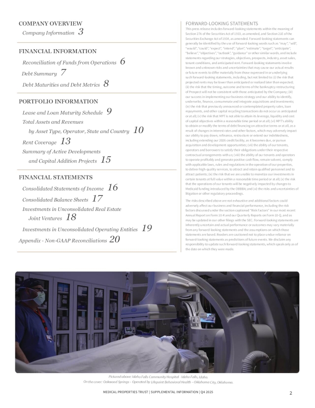 Medical Properties Trust, Inc. 2025 Q4 - Results - Earnings Call ...