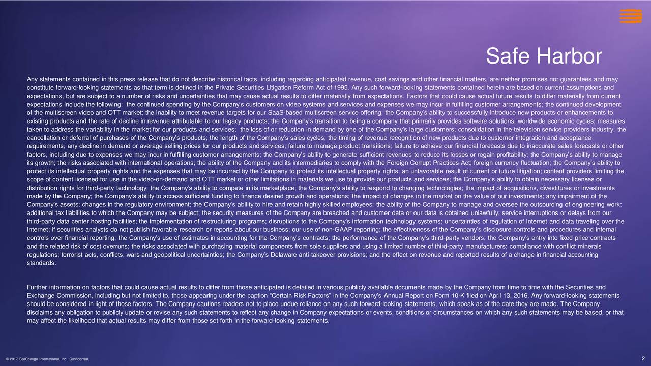 SeaChange International (SEAC) Presents At 19th Annual Needham Growth Conference (NASDAQ:SEAC ...