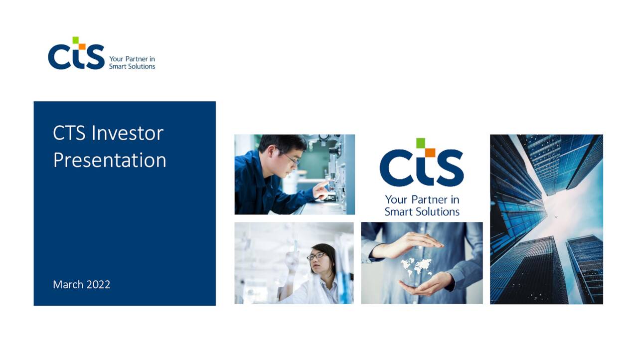 CTS (CTS) Investor Presentation - Slideshow (NYSE:CTS) | Seeking Alpha