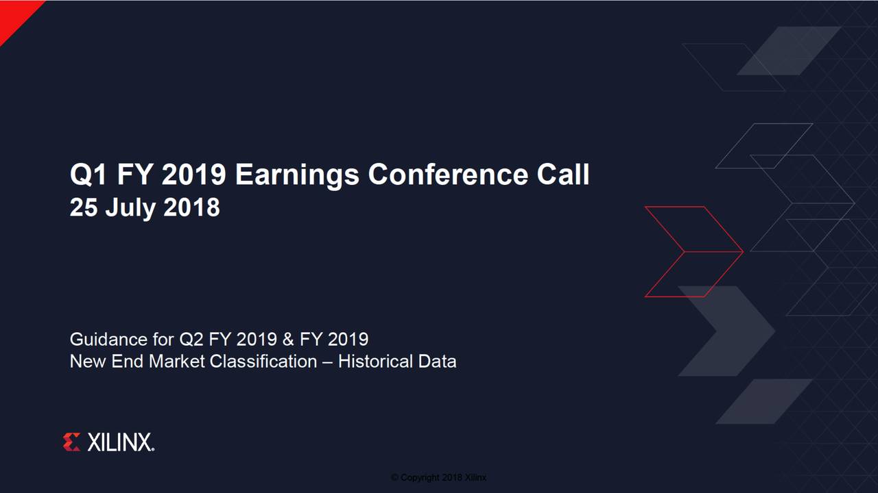 Xilinx, Inc. 2019 Q1 - Results - Earnings Call Slides (NASDAQ:AMD) | Seeking Alpha