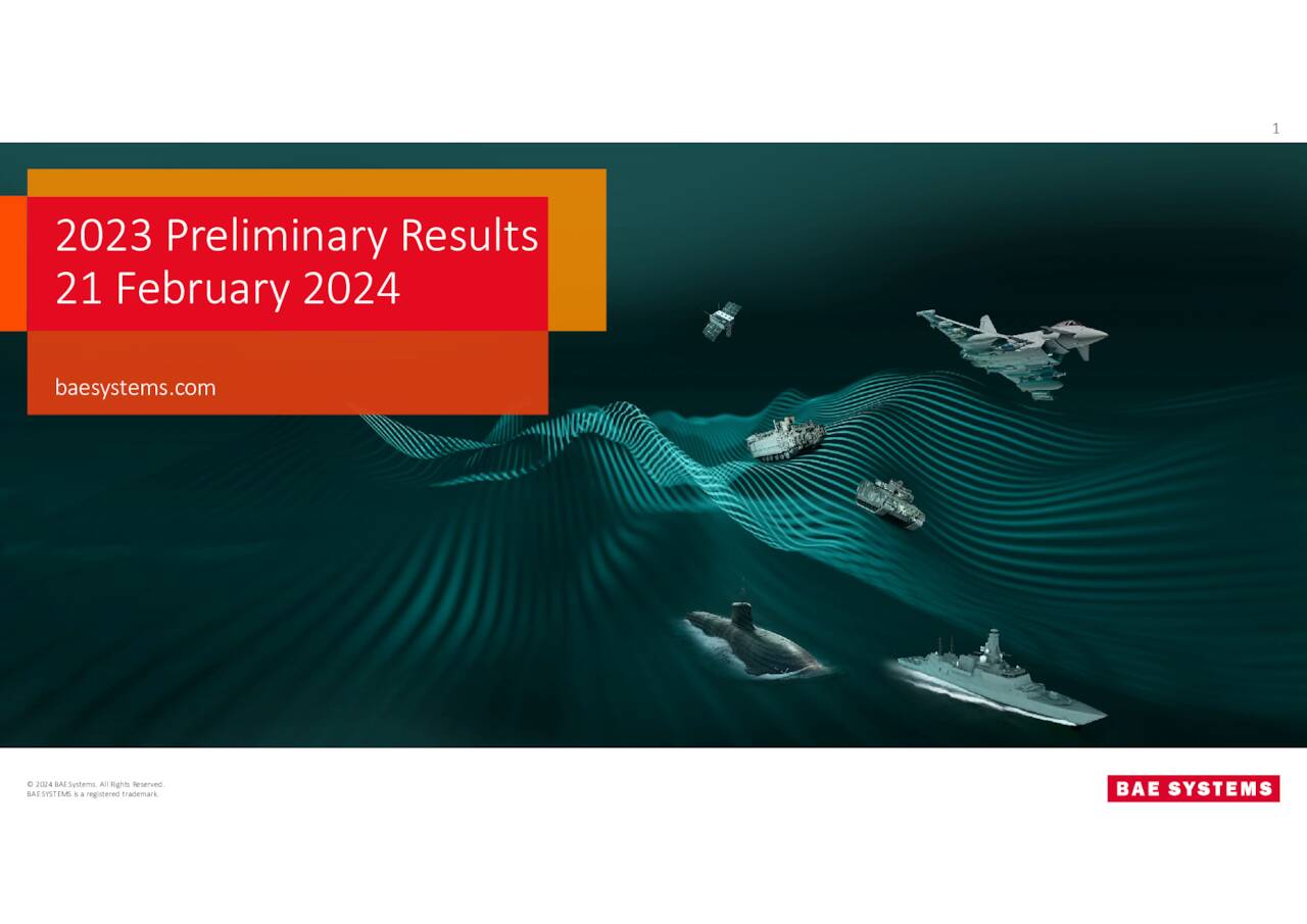 BAE Systems plc 2023 Q4 - Results - Earnings Call Presentation (OTCMKTS ...