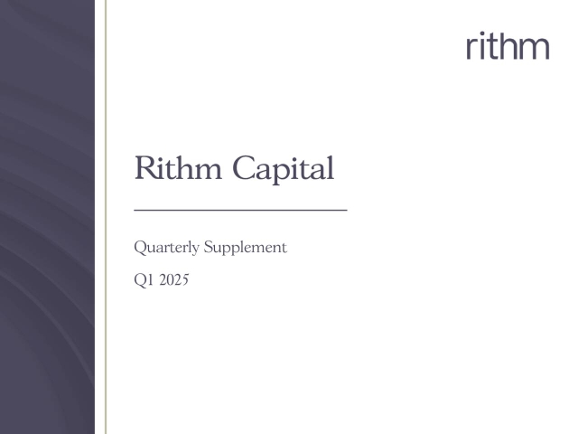 Rithm Capital Corp. 2025 Q1 - Results - Earnings Call Presentation ...