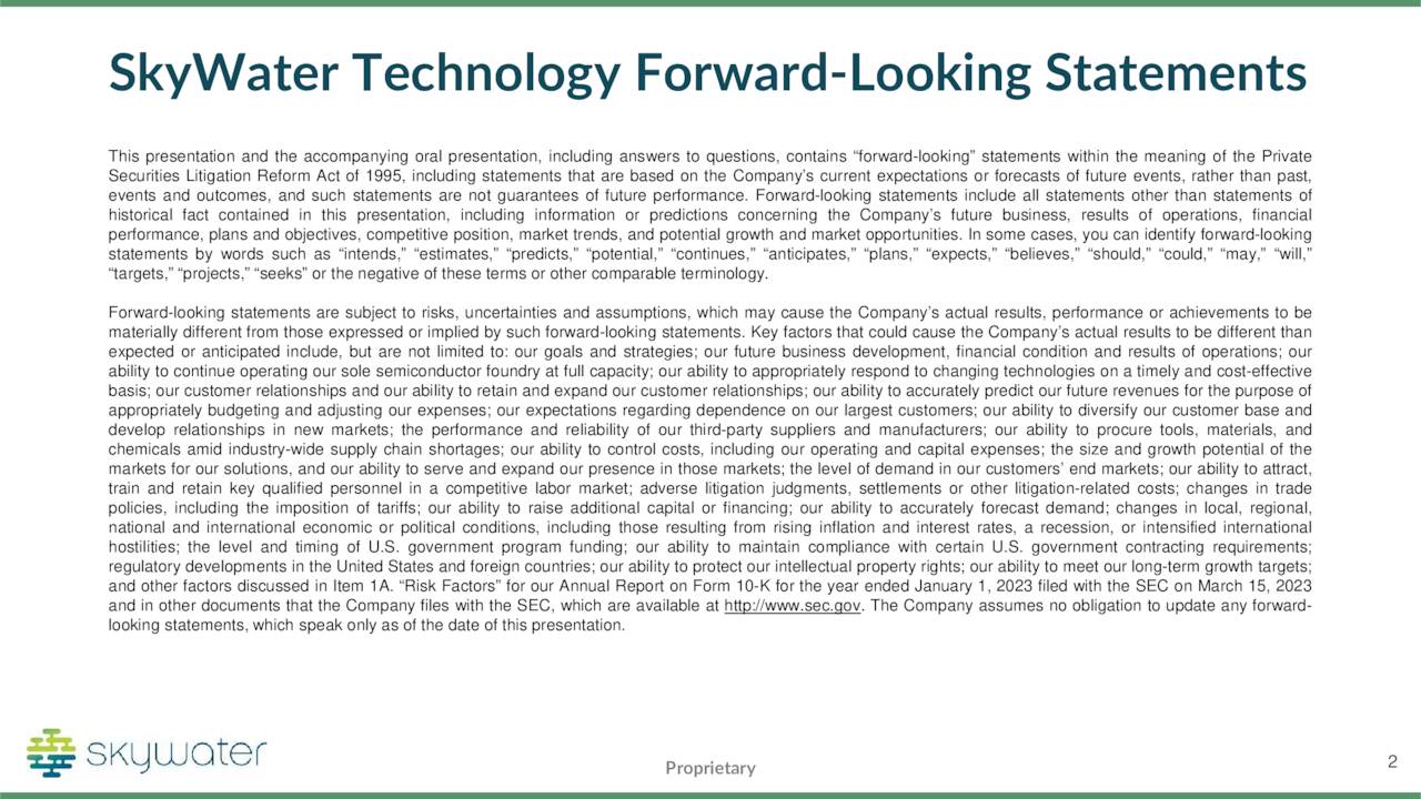 SkyWater Technology, Inc. 2023 Q1 - Results - Earnings Call ...