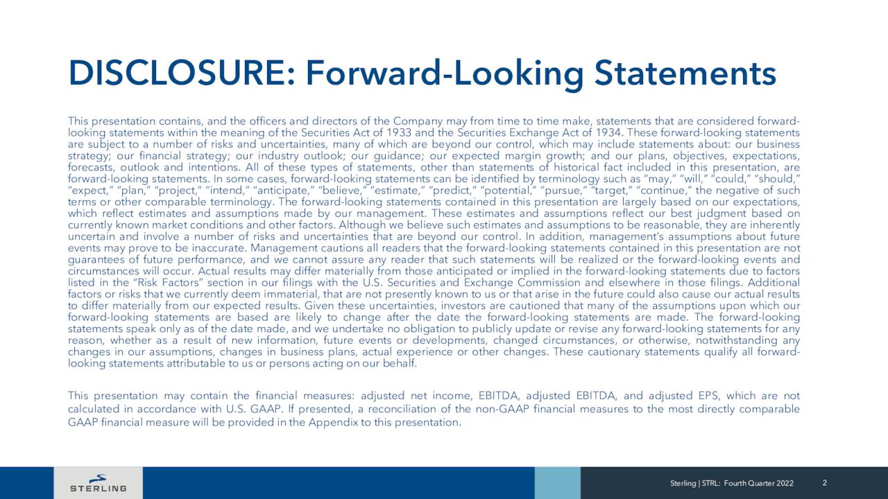 Sterling Infrastructure (STRL) Investor presentation - Slideshow ...