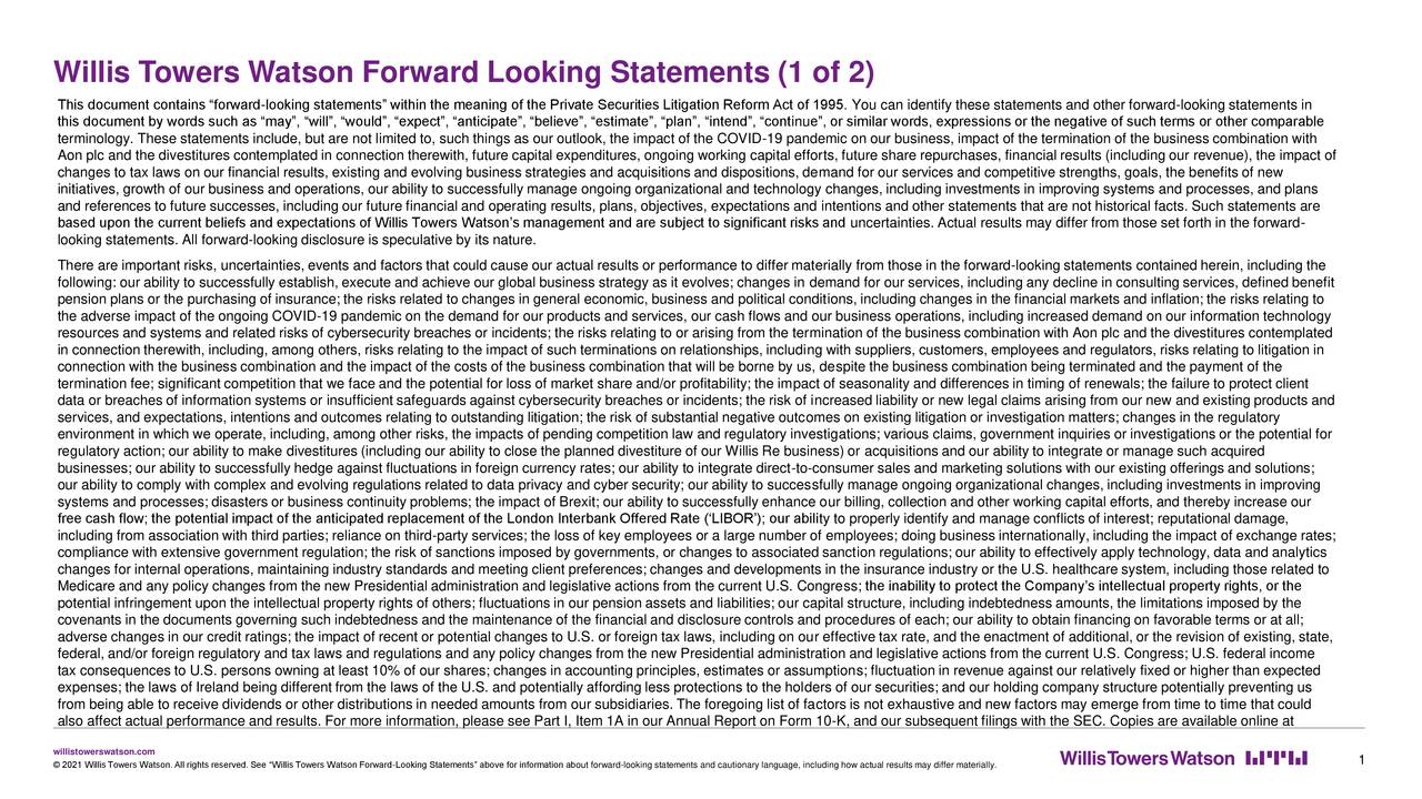 Willis Towers Watson (WLTW (NASDAQ:WLTW) | Seeking Alpha