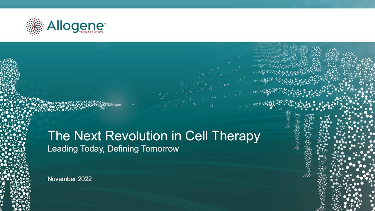 Allogene Therapeutics (ALLO) Investor presntation - Slideshow (NASDAQ:ALLO) | Seeking Alpha