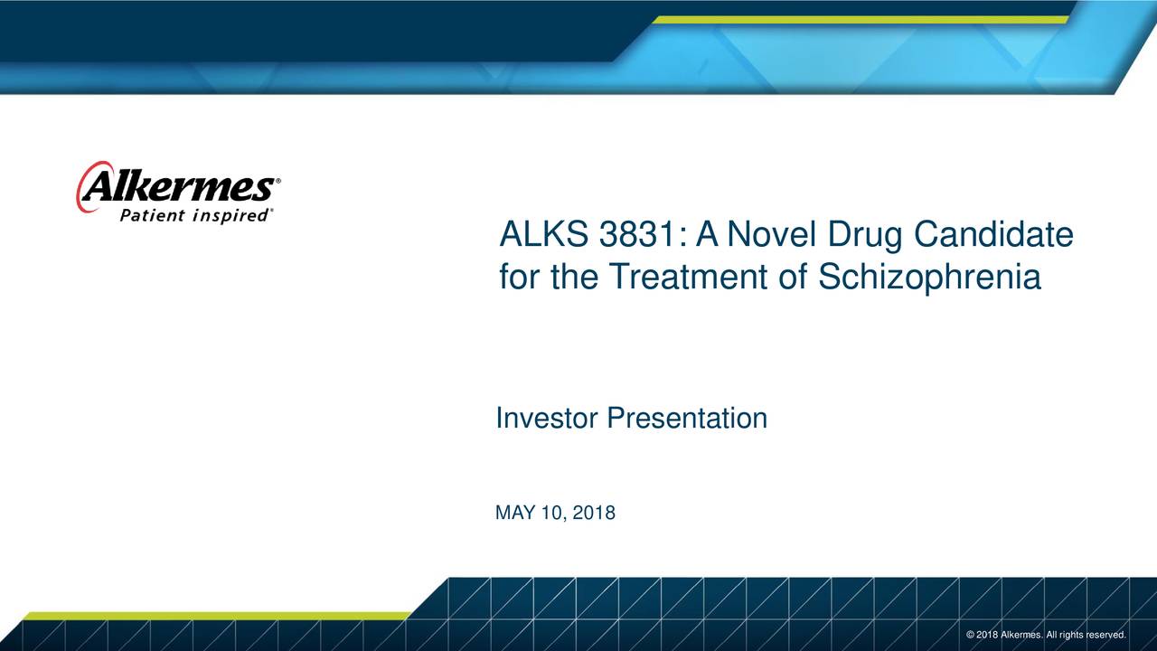 Alkermes (ALKS) Webinar On ALKS 3831 Drug - Slideshow (NASDAQ:ALKS ...