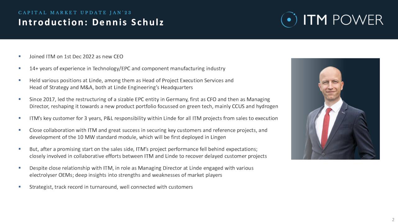 ITM Power Plc 2023 Q2 - Results - Earnings Call Presentation (OTCMKTS:ITMPF) | Seeking Alpha