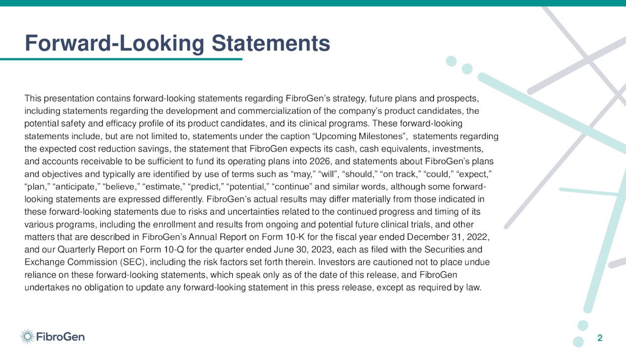 FibroGen, Inc. 2023 Q2 - Results - Earnings Call Presentation (NASDAQ ...