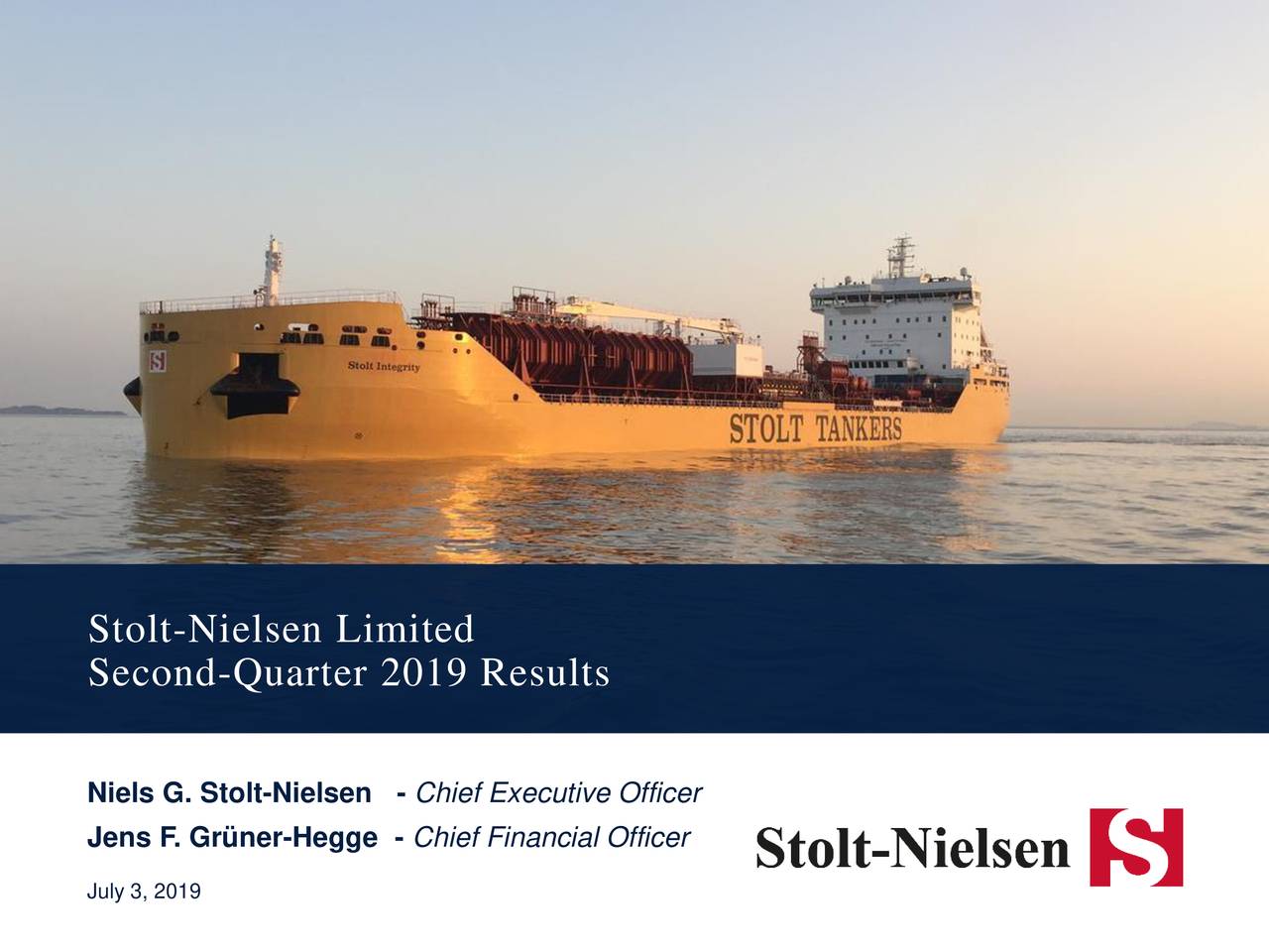 Stolt-Nielsen Limited 2019 Q2 - Results - Earnings Call Slides (OTCMKTS ...