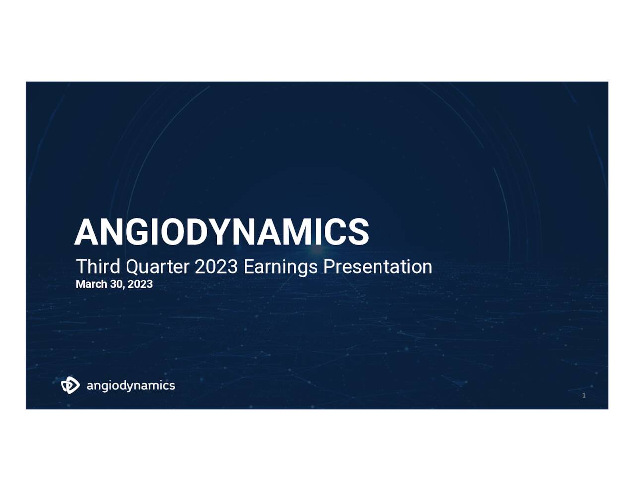 AngioDynamics, Inc. 2023 Q3 - Results - Earnings Call Presentation ...