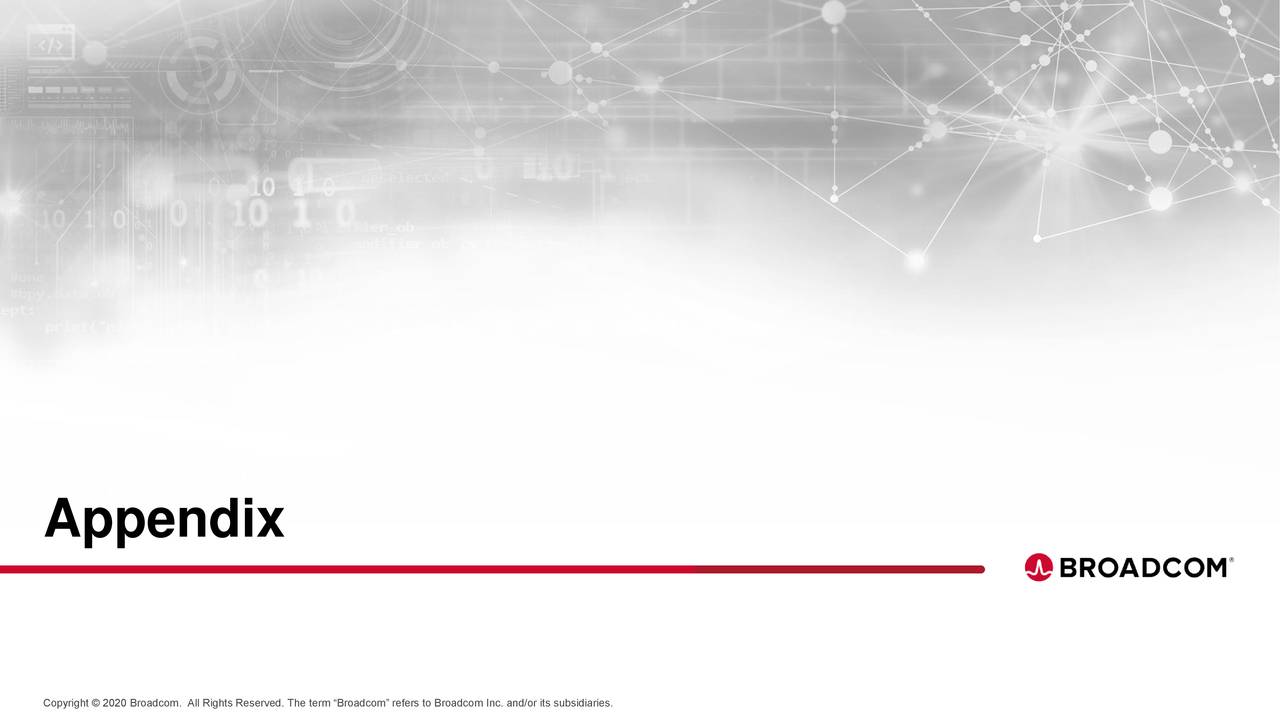 Broadcom Inc. 2020 Q1 - Results - Earnings Call Presentation (NASDAQ ...