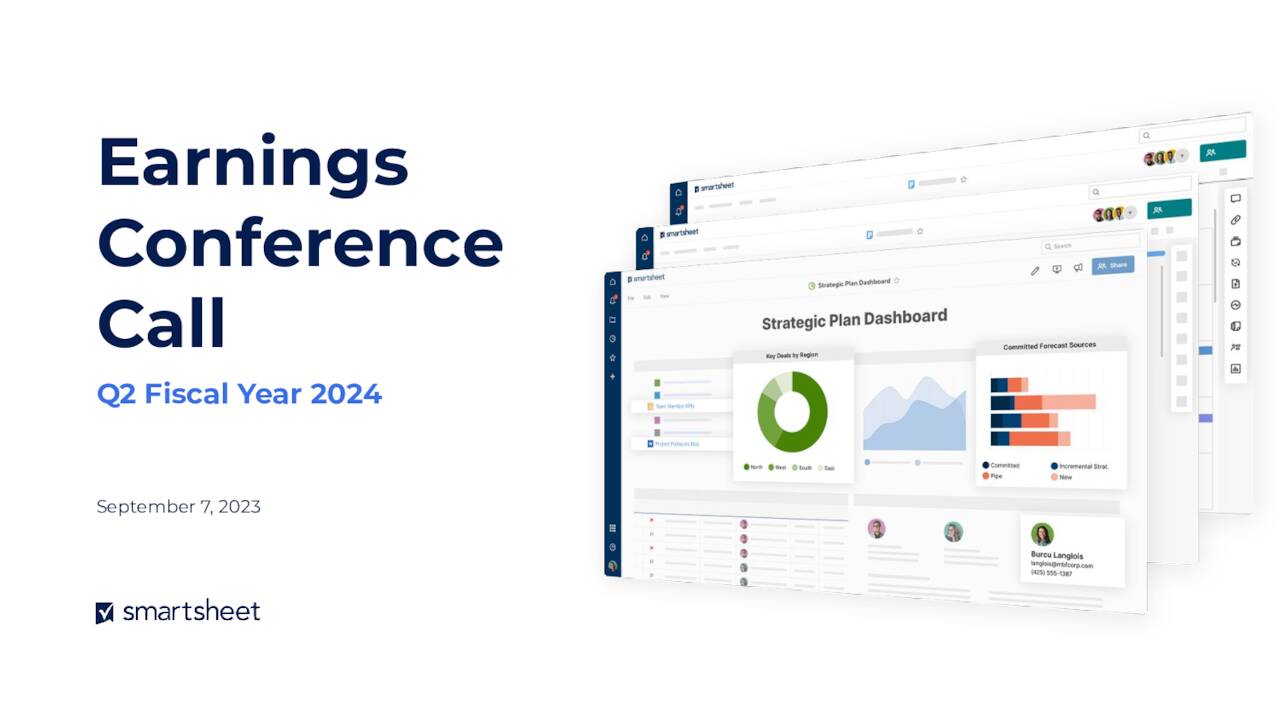 Smartsheet Inc. 2024 Q2 - Results - Earnings Call Presentation (NYSE:SMAR-DEFUNCT-579457 ...