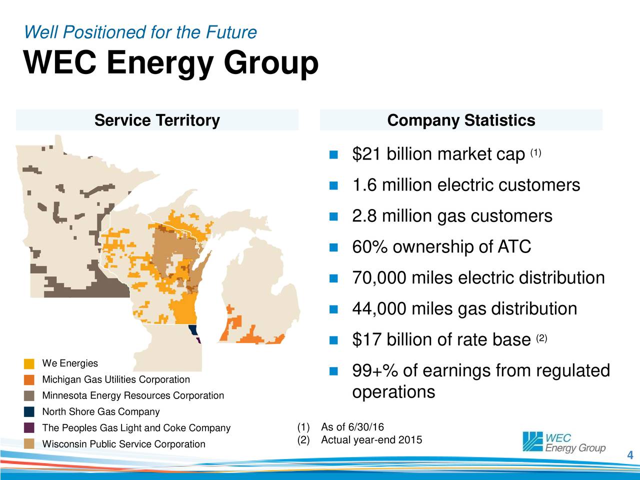 Wisconsin Energy Corporation 2016 Q2 - Results - Earnings Call Slides ...