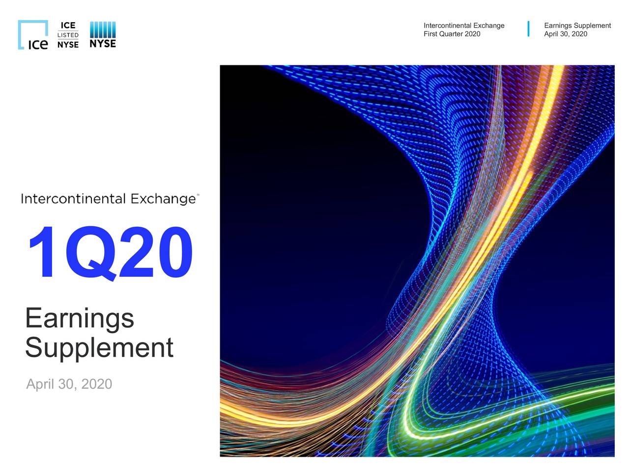 Intercontinental Exchange, Inc. 2020 Q1 - Results - Earnings Call ...