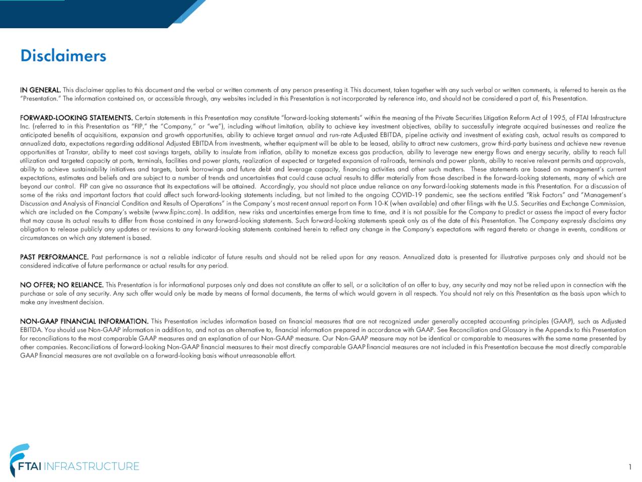 FTAI Infrastructure Inc. 2024 Q1 - Results - Earnings Call Presentation ...