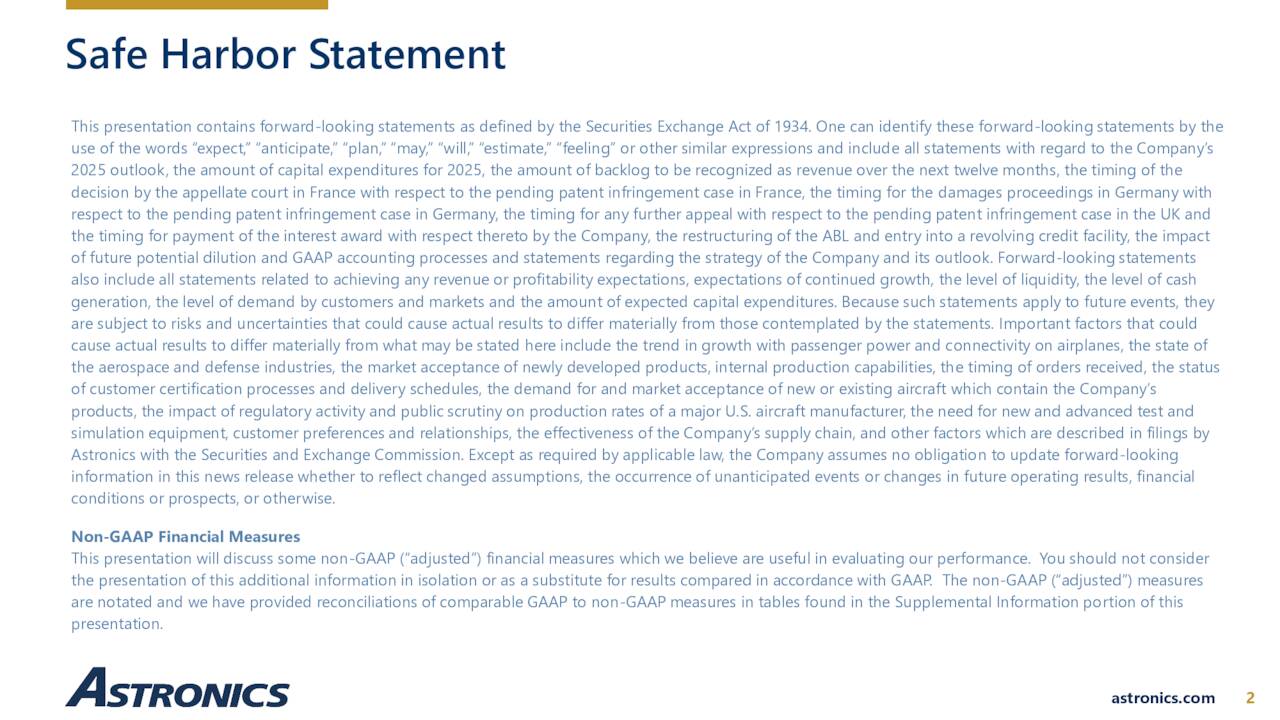 Astronics Corporation (ATRO) Presents at Global Industrials Conference ...