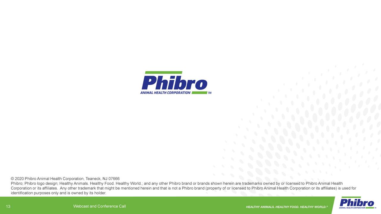 Phibro Animal Health Corporation 2021 Q1 - Results - Earnings Call ...