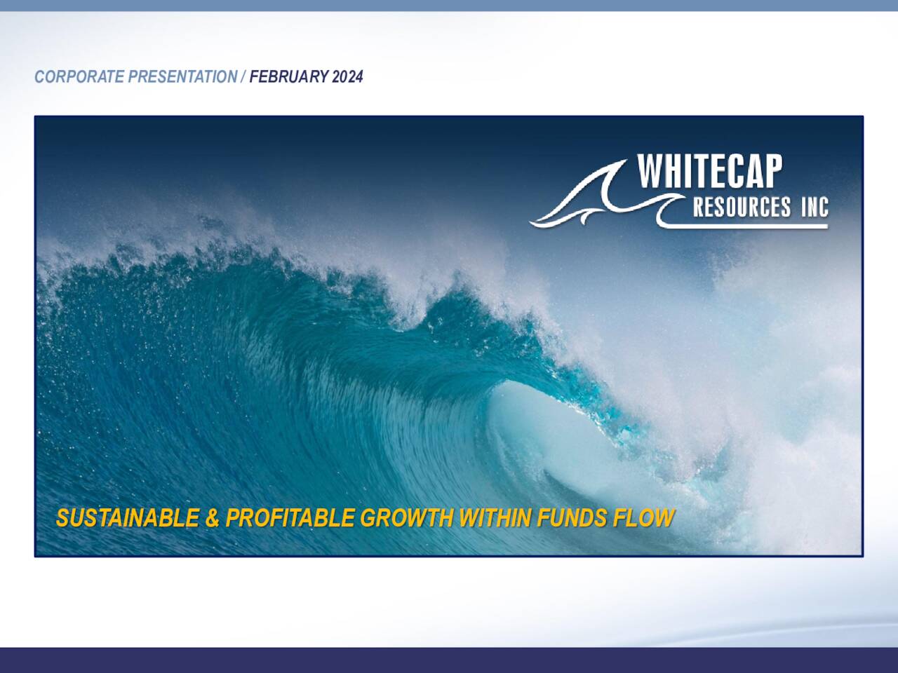 Whitecap Resources Inc. 2023 Q4 - Results - Earnings Call Presentation ...
