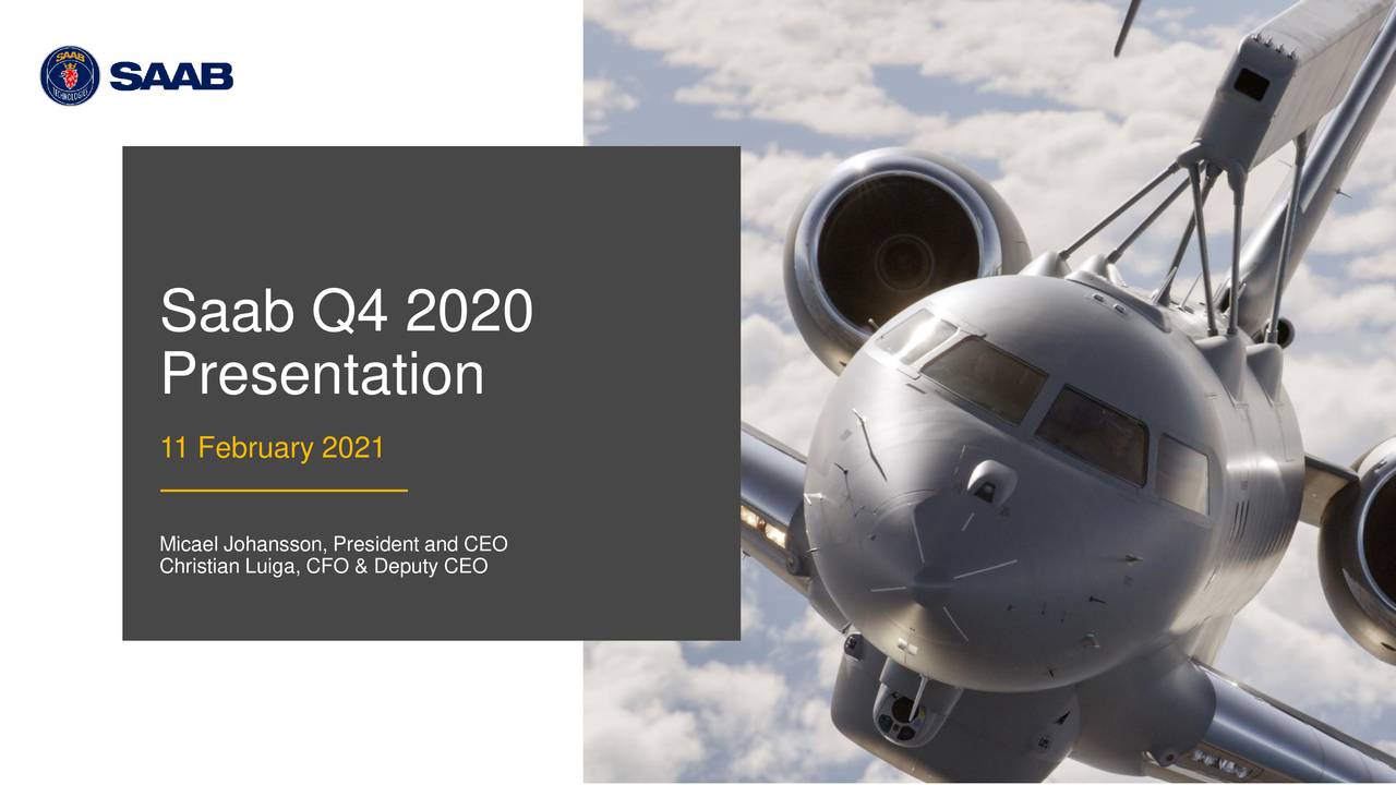 Saab AB (publ) 2020 Q4 - Results - Earnings Call Presentation (OTCMKTS:SAABF) | Seeking Alpha