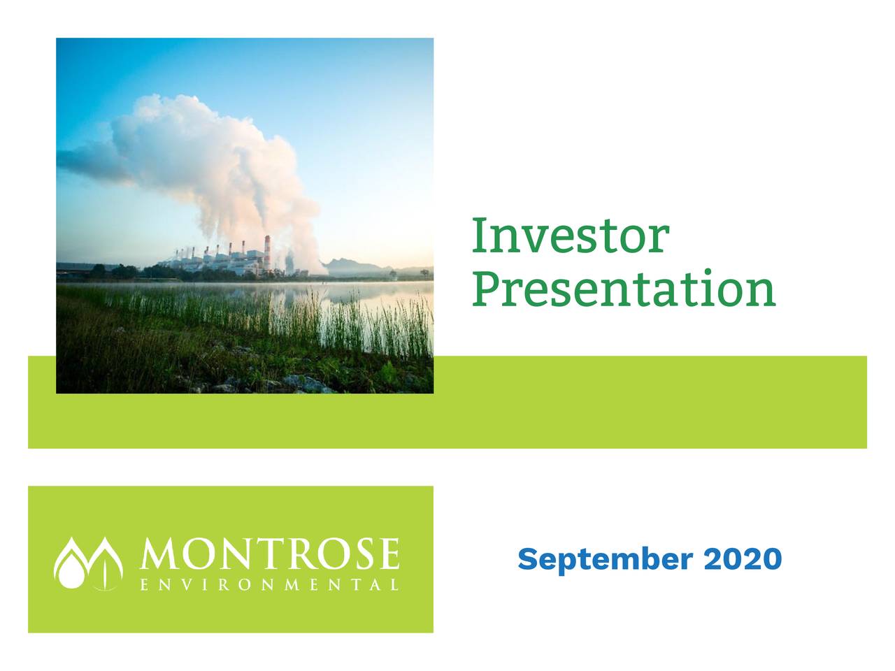 Montrose Environmental (MEG) Investor Presentation - Slideshow (NYSE ...