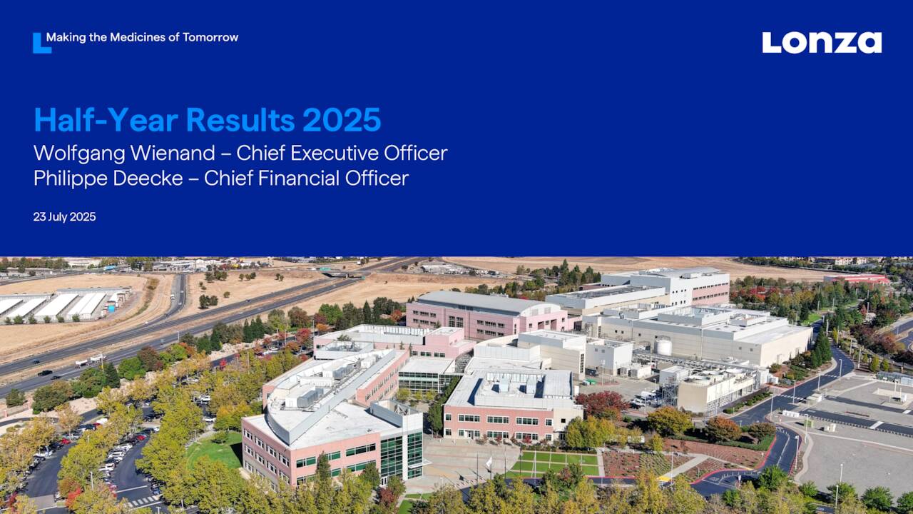 Lonza Group AG 2025 Q2 - Results - Earnings Call Presentation (OTCMKTS ...