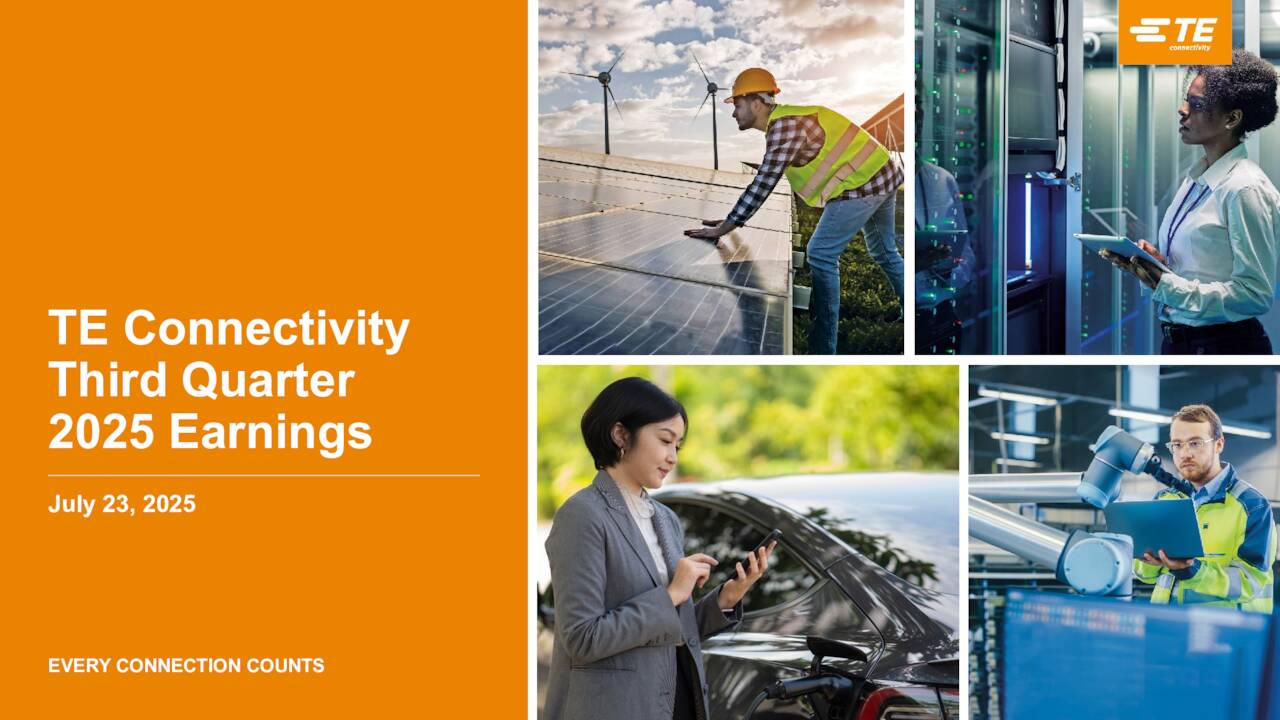 TE Connectivity plc 2025 Q3 - Results - Earnings Call Presentation ...