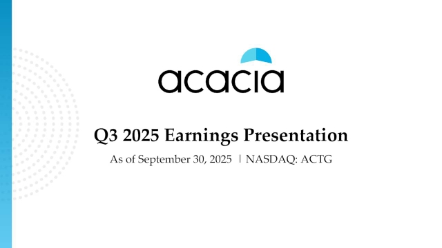 Acacia Research Corporation 2025 Q3 - Results - Earnings Call ...